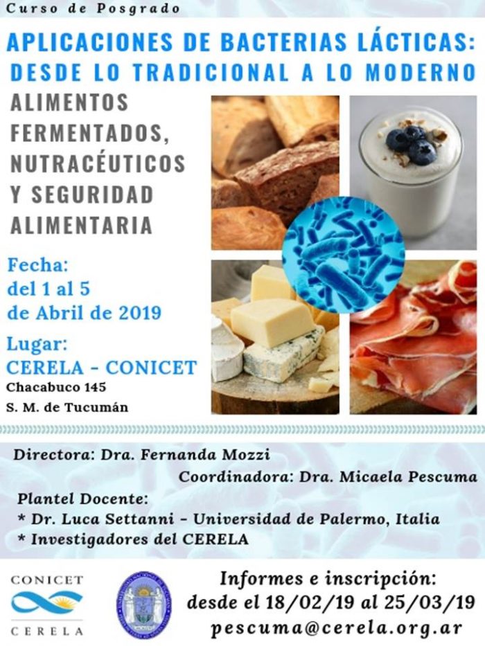 Curso "Aplicaciones de Bacterias Lácticas" | Facultad de Agronomía y ...